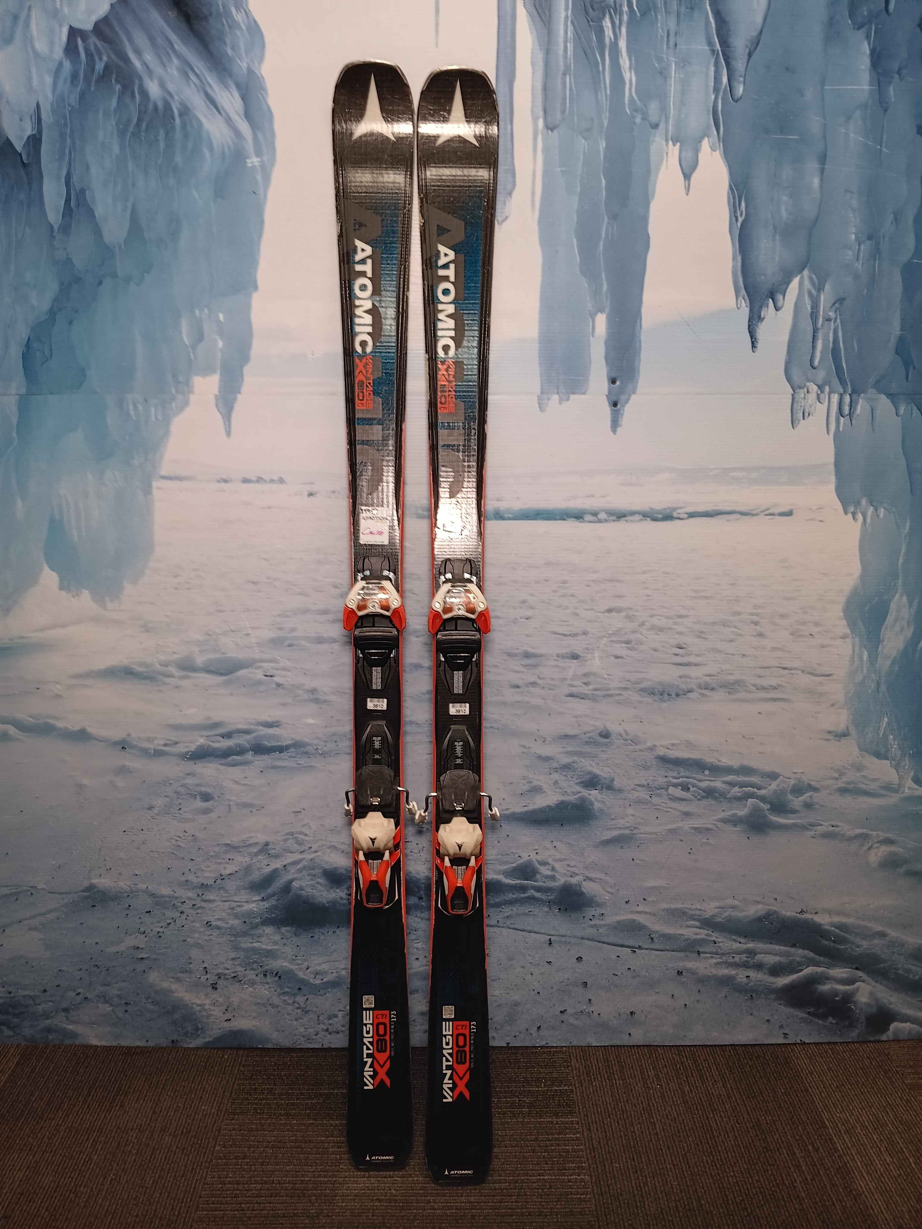 Used Atomic Vintage 80 173cm w/ Atomic Warden 13 Adjustable Bindings ...