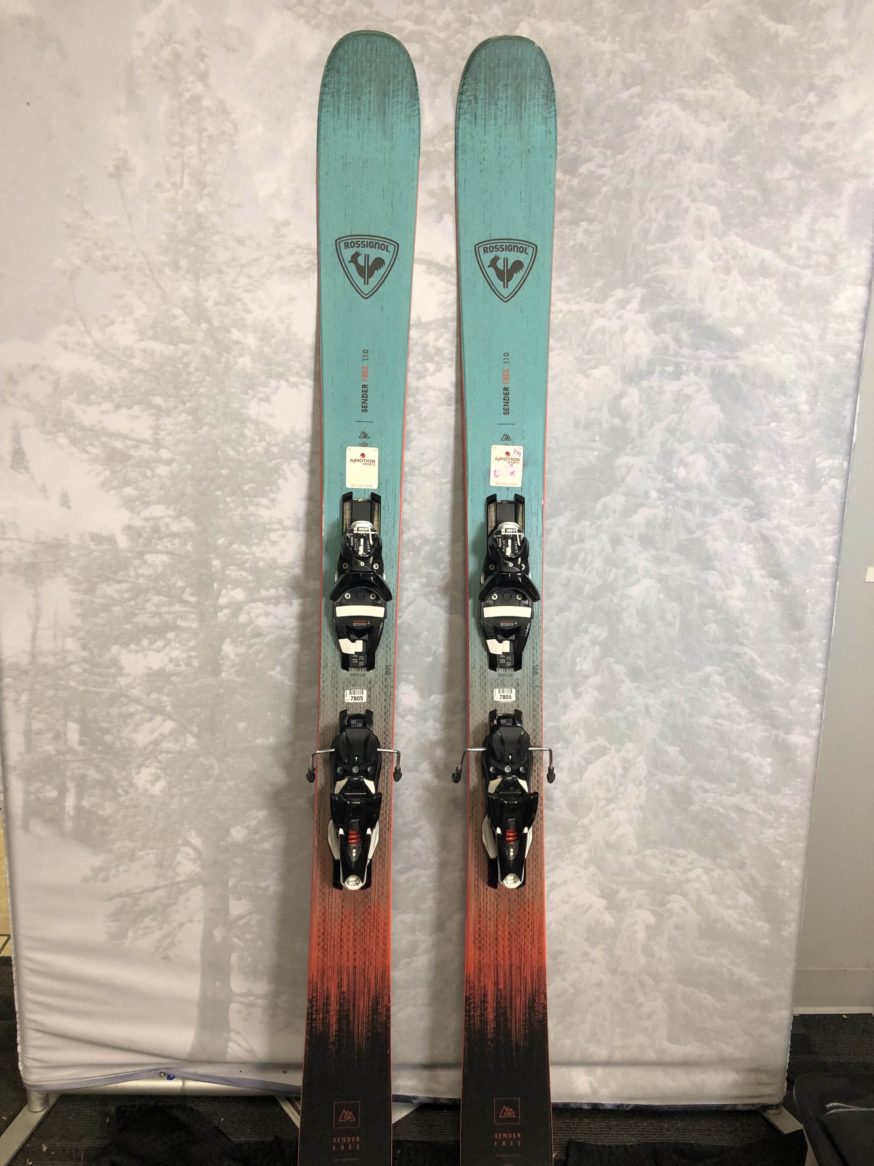 Rossignol Sender Free 110 Open 168cm Skis w/ LOOK NX 12 Konect GW Demo ...