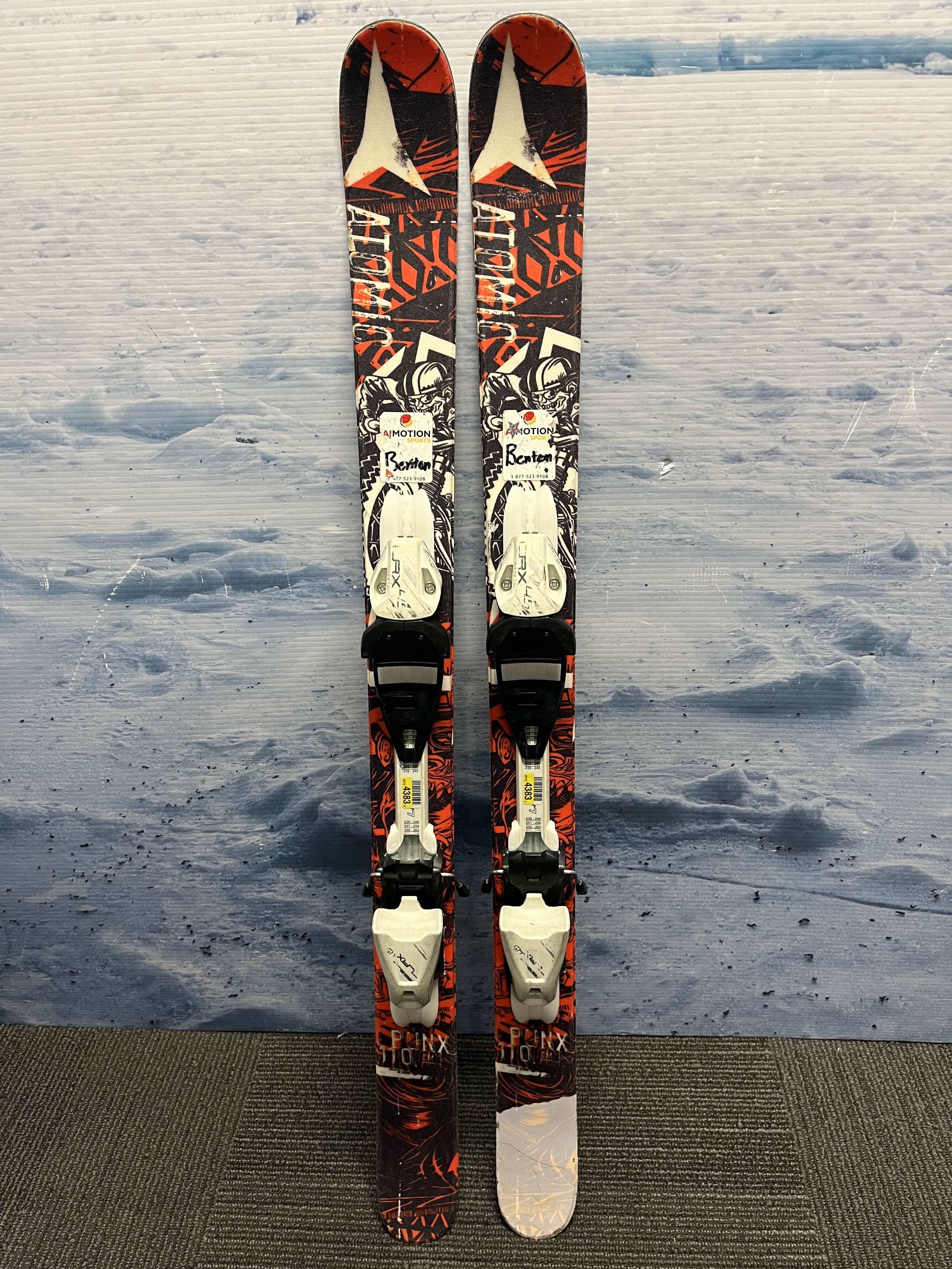 Atomic Punx Jr 110cm Kids Skis w/ TYROLIA LRX 4.5 Demo Binding - Used ...